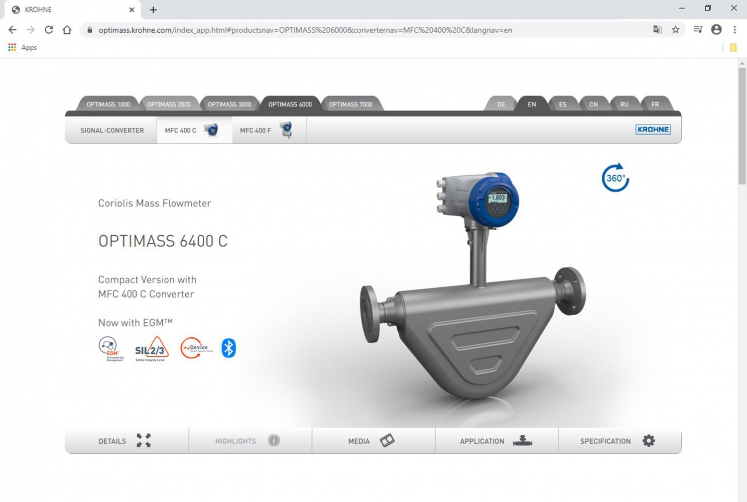 Tecnología Coriolis avanzada de KROHNE